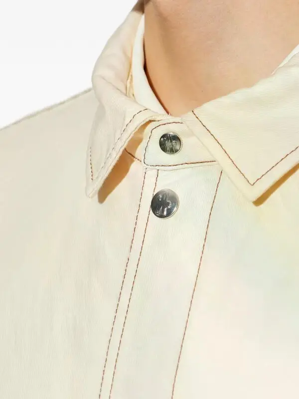 Moncler Patch-pocket Buttoned Jacket - Neutrals