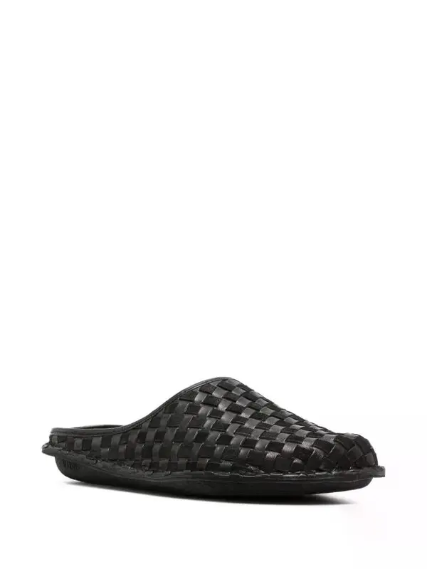 Comme Des Garçons Woven Leather Mules