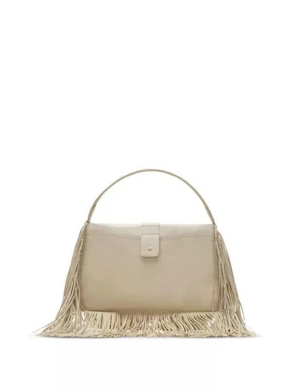 Burberry Medium Rider Bag With Fringing And Equestrian Knight Detail