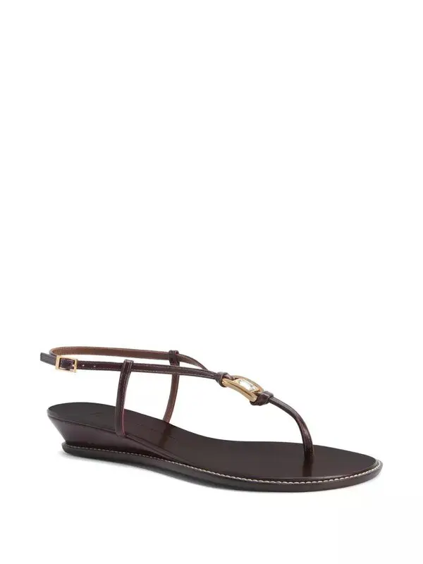 GIUSEPPE ZANOTTI Amhelia Wedge Sandals - Brown