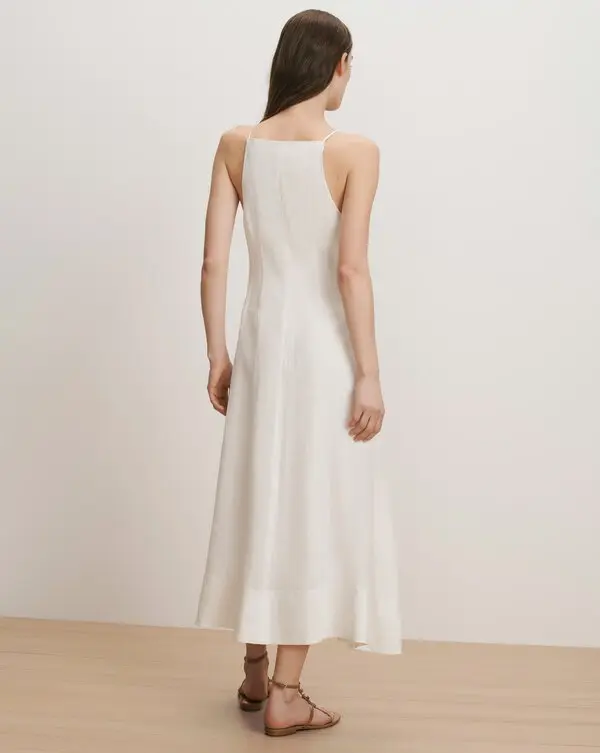 Veronica Beard Georges Linen Midi Dress - White