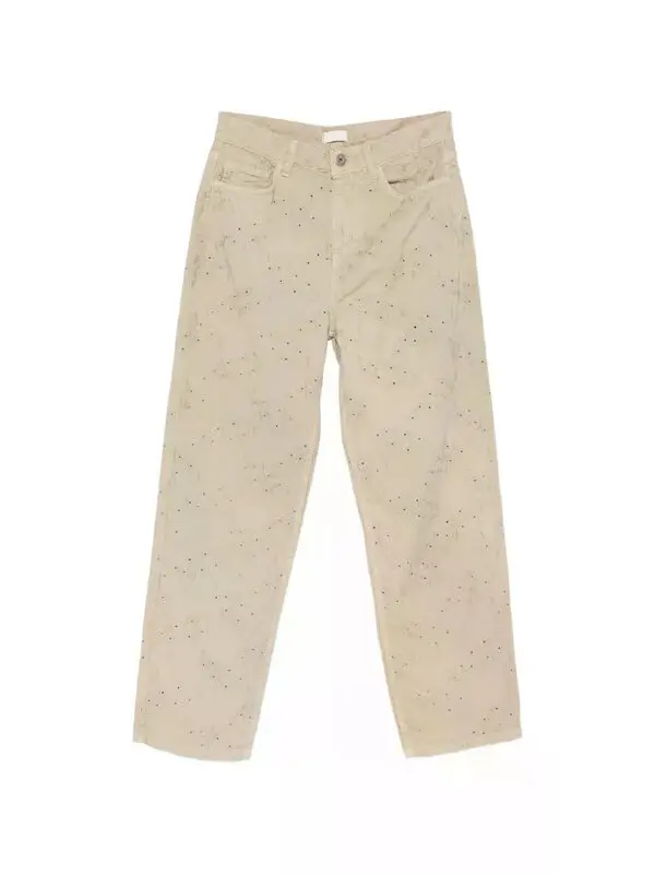 Liu Jo Floral Trousers - Neutrals