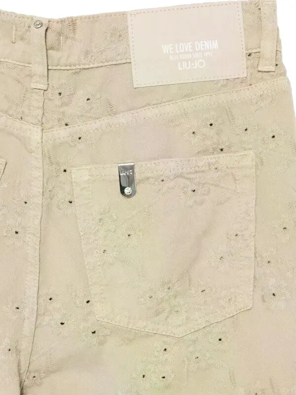 Liu Jo Floral Trousers - Neutrals