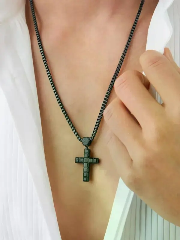 Philipp Plein Crucifix Chain Necklace
