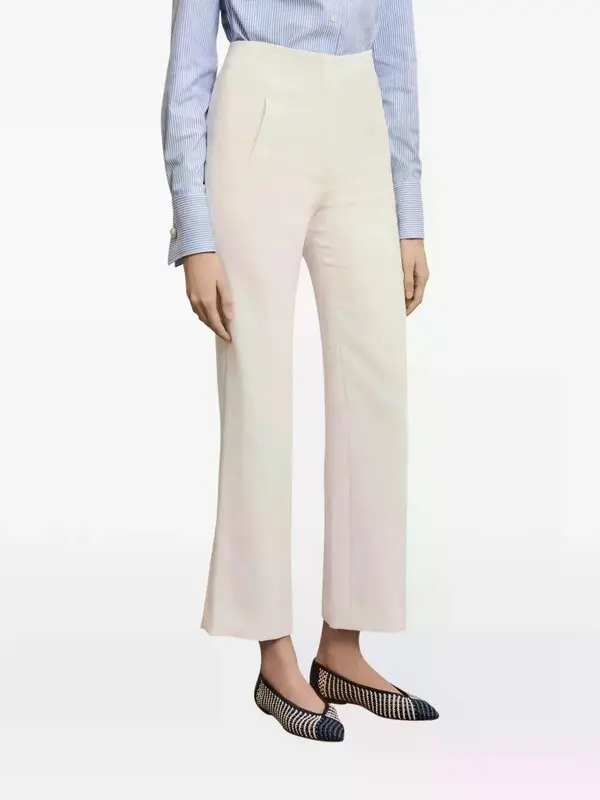 Veronica Beard Carys Cropped Trousers - White