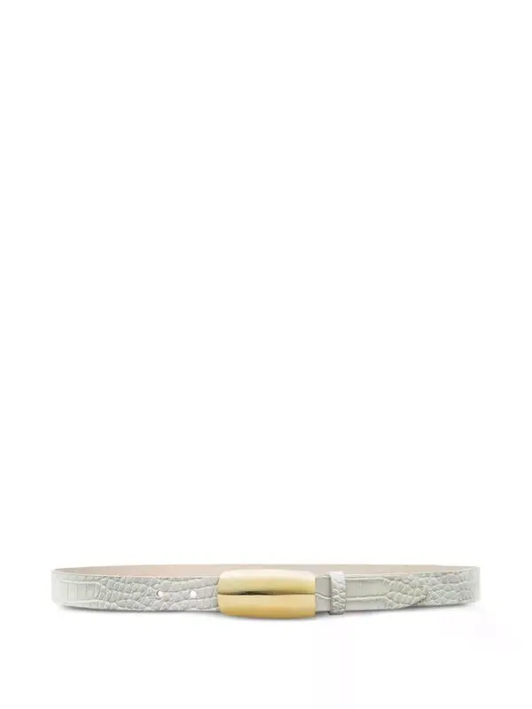 L'Agence Marlowe Leather Belt - Neutrals