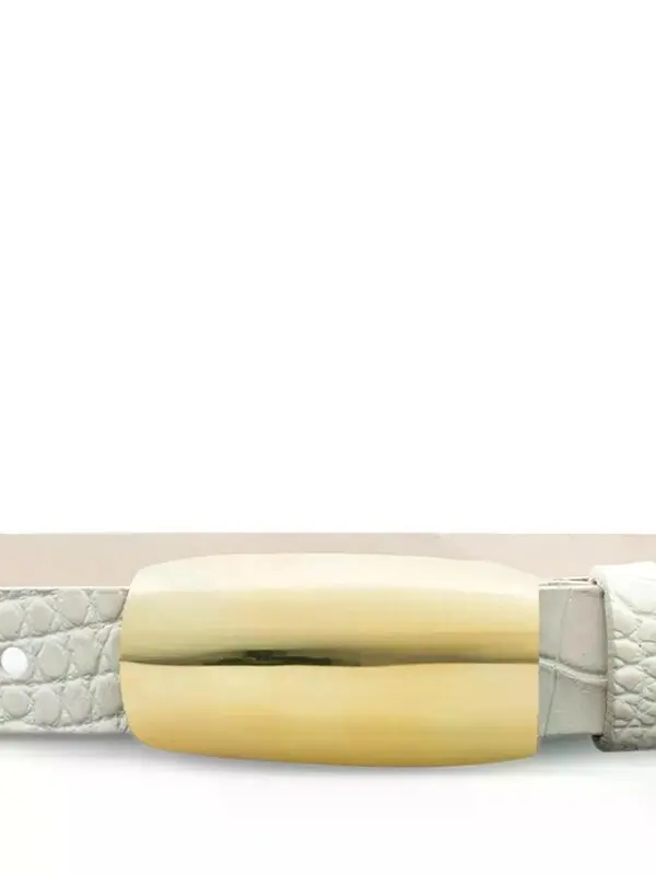 L'Agence Marlowe Leather Belt - Neutrals