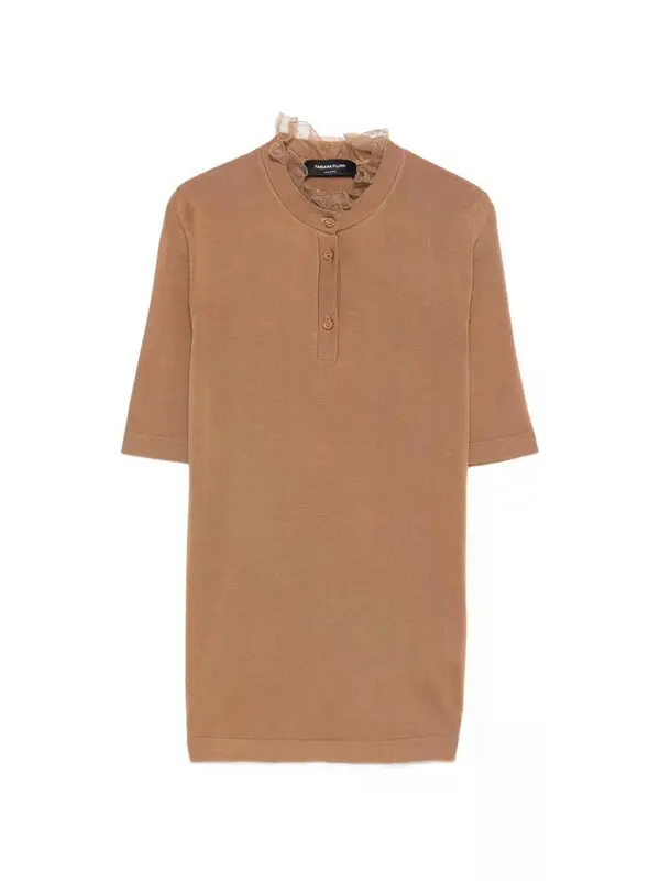 Fabiana Filippi Ruffled Buttoned T-shirt