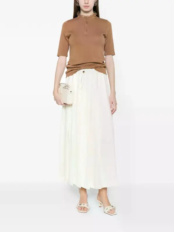 Fabiana Filippi Ruffled Buttoned T-shirt