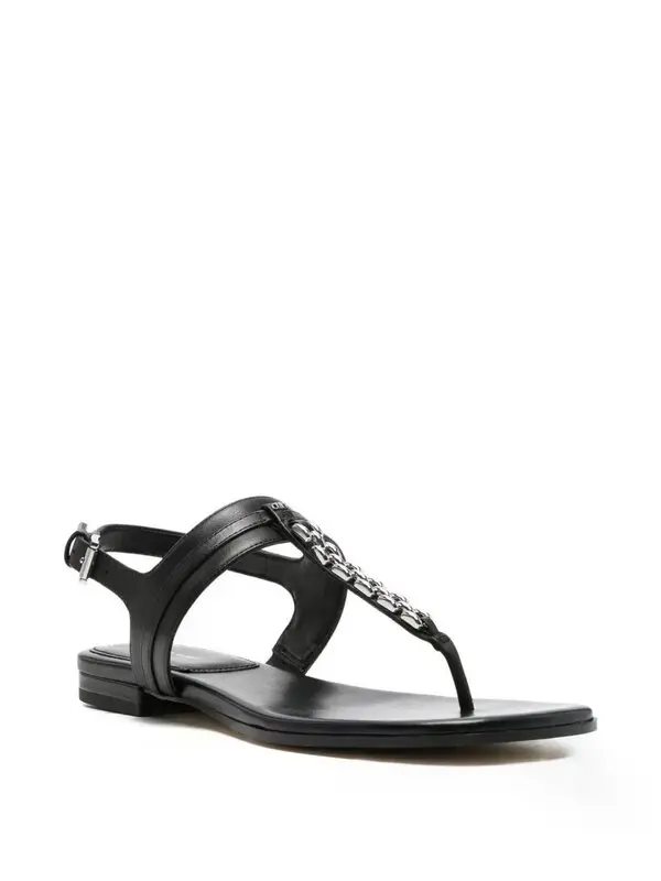 Michael Kors Marcia Chain-detail Sandals - Black