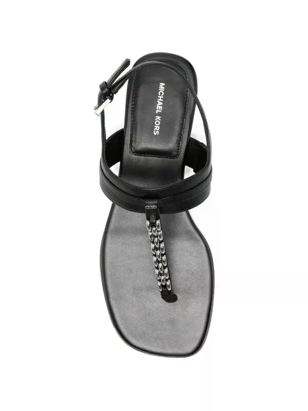 Michael Kors Marcia Chain-detail Sandals - Black
