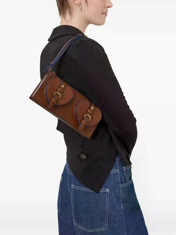 Mulberry Mini Roxanne Heart-detail Buckled Shoulder Bag - Brown