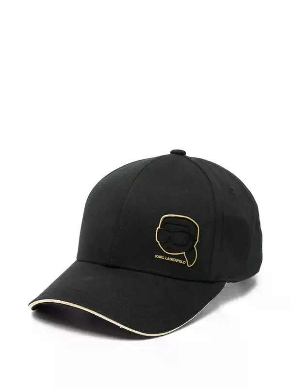 Karl Lagerfeld Logo Baseball Cap - Black