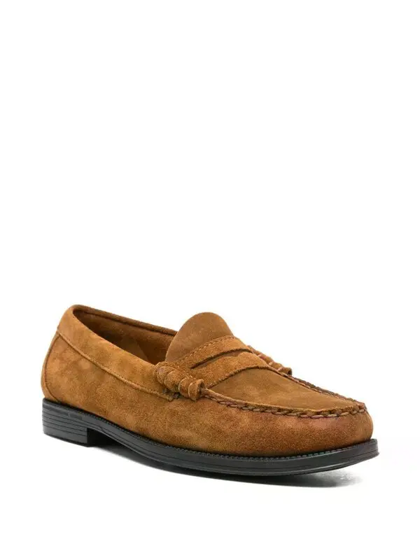 G.H.BASS Larson Suede Loafers - Brown