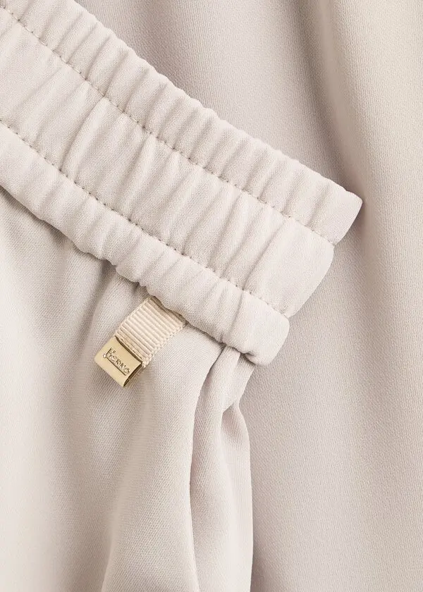 Herno Wide-leg Satin-crepe Trousers - Cream