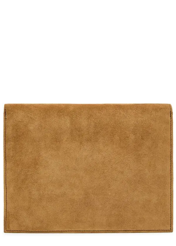 METIER Large Suede Jewellery Pouch - Tan