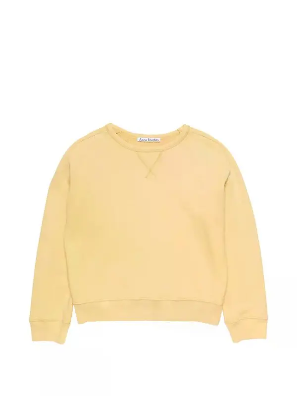 Acne Studios Sprayed Logo Sweatshirt - Yellow