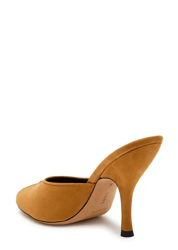 JUDE Date 110 Nubuck Mules - Brown