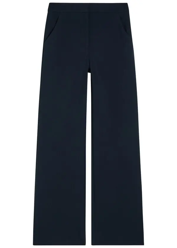 Veronica Beard Tonelli Straight-leg Woven Trousers - Navy