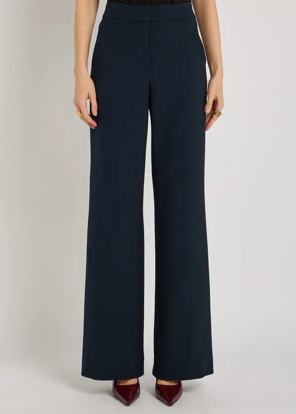 Veronica Beard Tonelli Straight-leg Woven Trousers