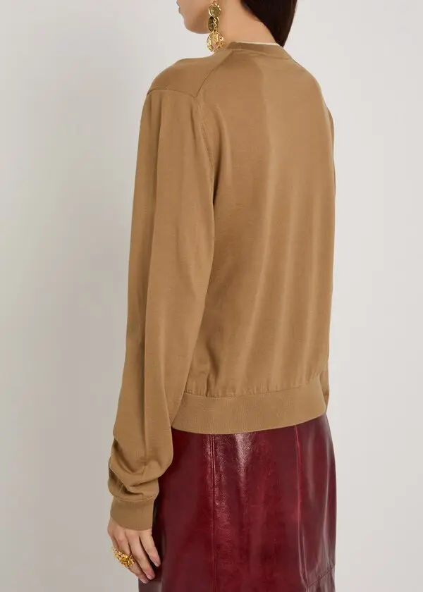 Versace Wool-blend Jumper With Layered Neck