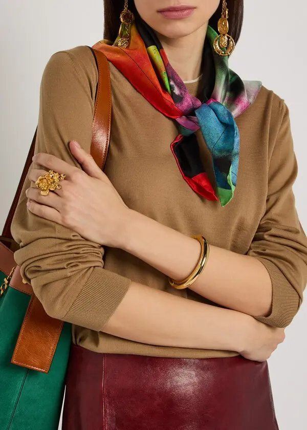 Versace Wool-blend Jumper With Layered Neck