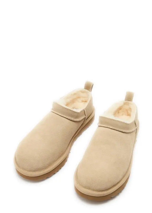UGG Classic Micro Suede Ankle Boots - Beige