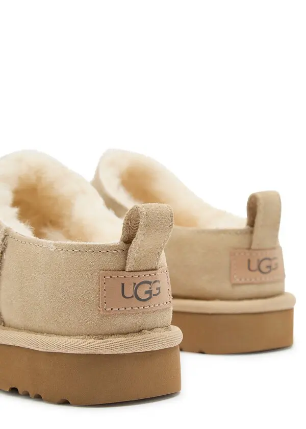 UGG Classic Micro Suede Ankle Boots - Beige