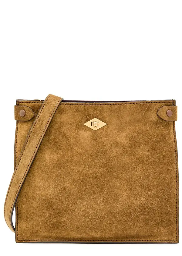 METIER Stowaway Suede Cross-body Bag - Tan