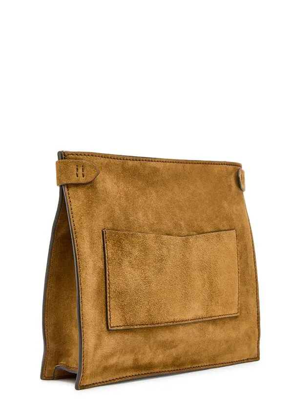 METIER Stowaway Suede Cross-body Bag - Tan