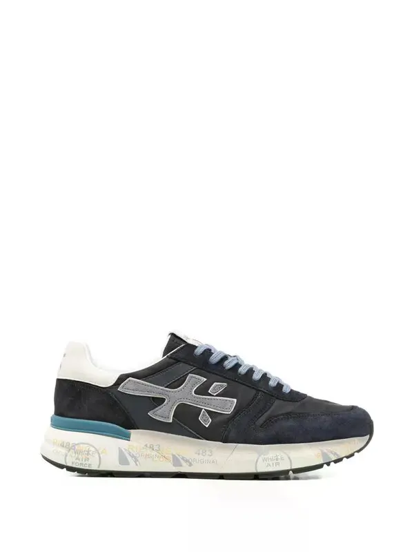 Premiata Mick Logo Appliqué Sneakers - Blue