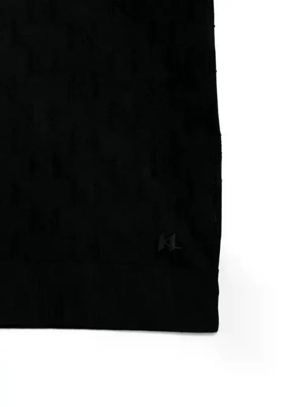 Karl Lagerfeld Logo Pattern Polo Shirt