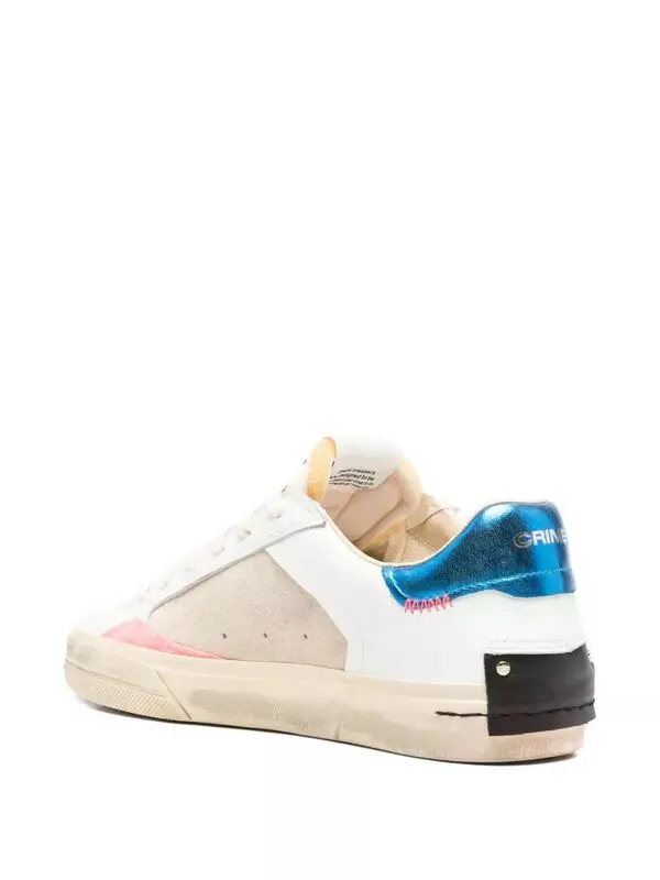 CRIME LONDON Deconstructed Suede Panel Sneakers