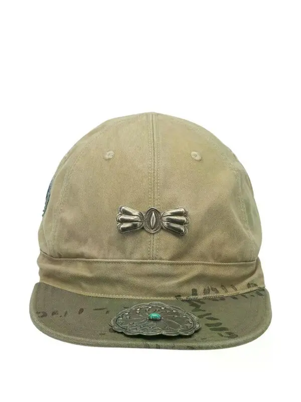 Kapital Butterfly-appliqué Baseball Cap - Neutrals