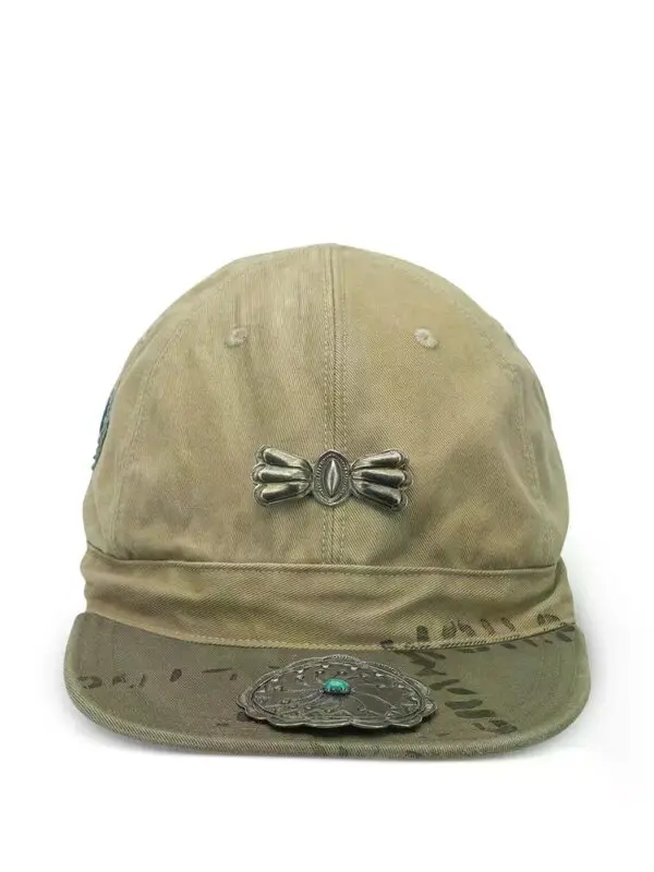 Kapital Butterfly-appliqué Baseball Cap - Neutrals