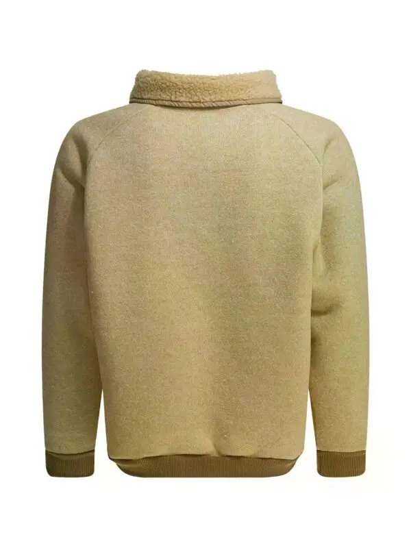Kapital Logo-patch Half-zip Sweatshirt - Neutrals