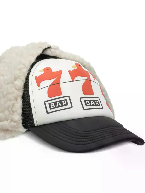 Kapital Graphic Print Earflap Hat