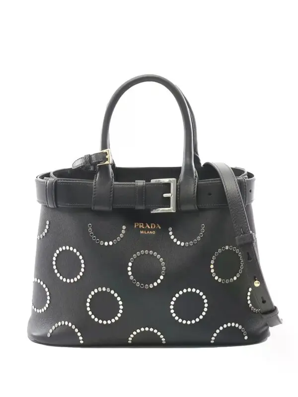 Prada 2010-2016 Small Buckle Satchel - Black