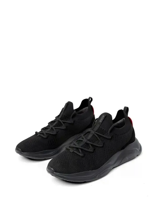 Hugo Leon Panelled Sneakers - Black