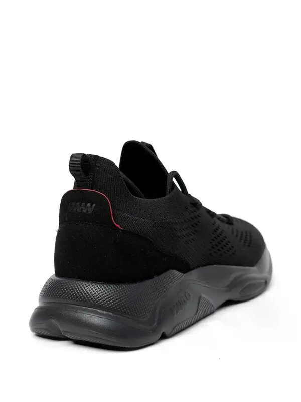 Hugo Leon Panelled Sneakers - Black