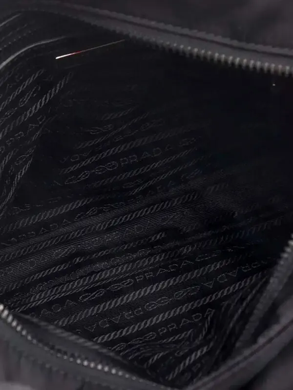 Prada 2013-2026 Saffiano Trimmed Re-nylon Crossbody Bag