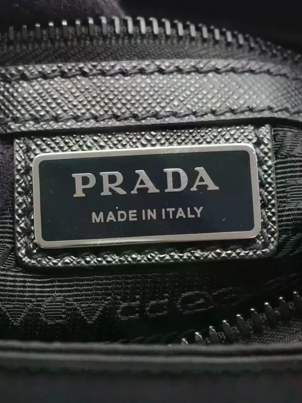 Prada 2013-2026 Saffiano Trimmed Re-nylon Crossbody Bag