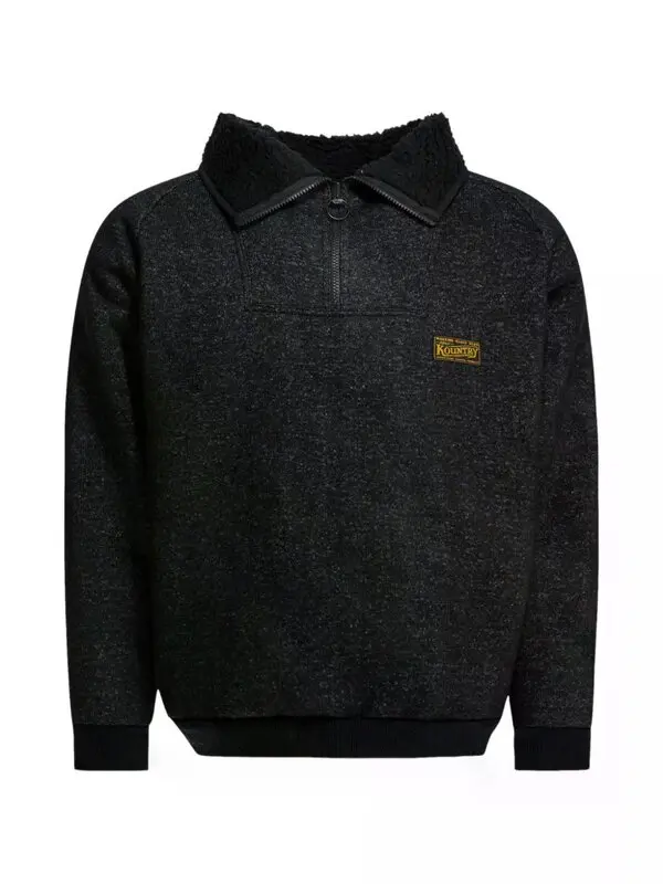 Kapital Zip Fleece Sweatshirt - Grey