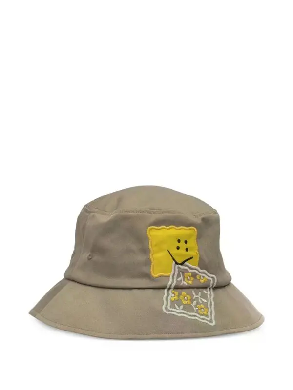 Kapital Peckish Rainbowy Bucket Hat - Neutrals