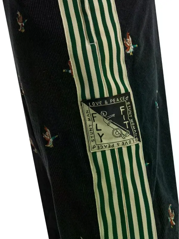 Kapital Embroidered Corduroy Trousers