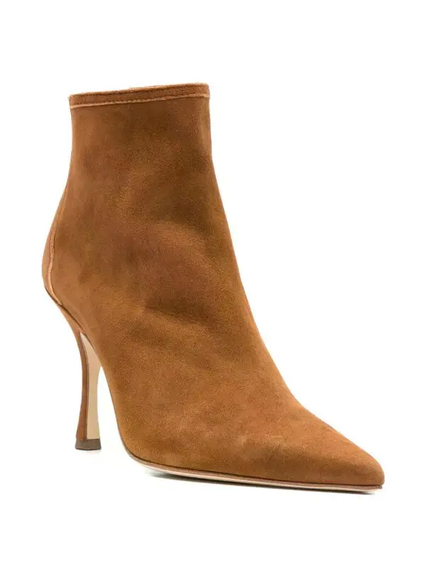 ANNA F. Pointed Zip Up Boots