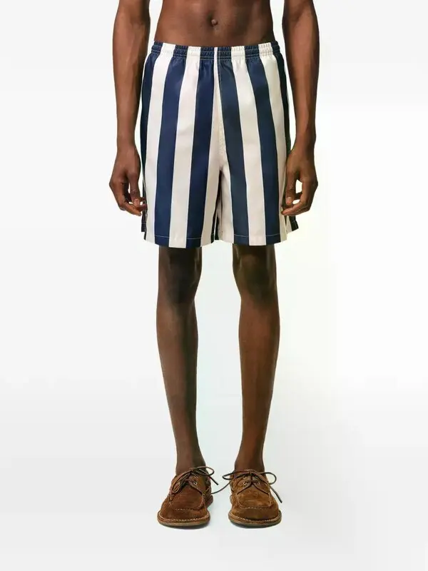 AMI Paris Striped Swim Shorts - Blue