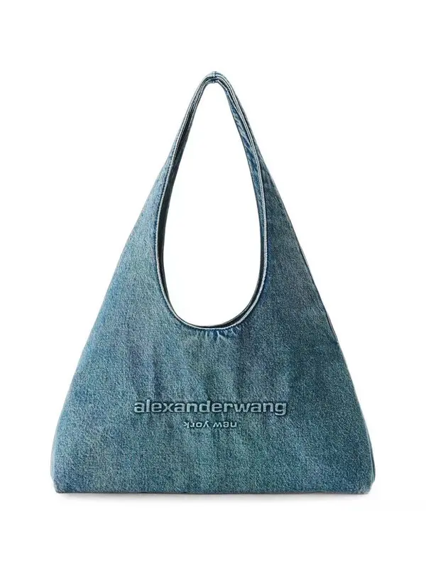 Alexander Wang Pike Denim Shoulder Bag - Blue
