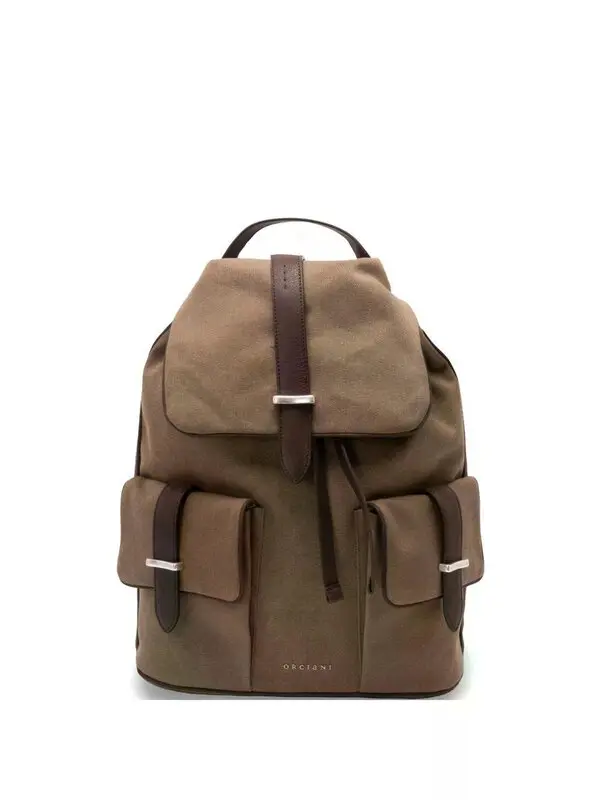 ORTIGNI Jones Safari Buckle-fastening Backpack - Brown
