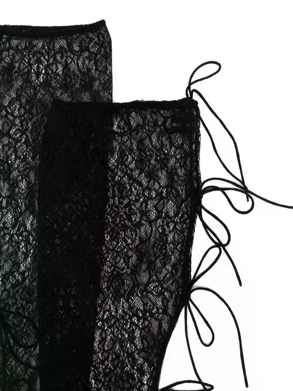 PAULINE DUJANCOURT Lace-tie Stockings
